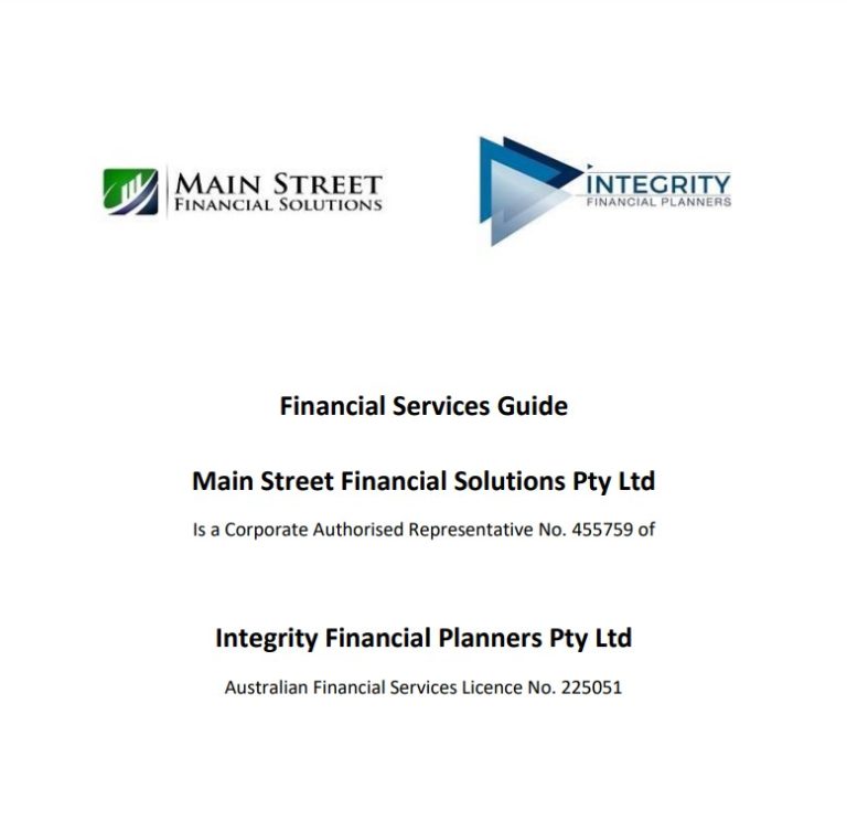 Financial Services Guide – Main Street Financial Solutions